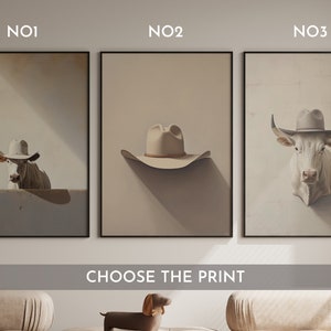 Highland Cow Gallery Wall Set, Preppy Western Prints, Rustic Western ...