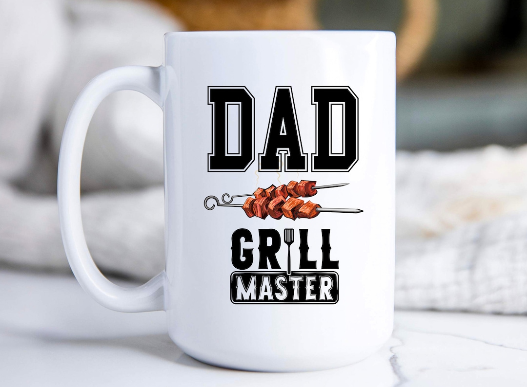 Grill Master Mug, Dad Grill Master Gift for Chef, Kitchen Coffee Cup ...