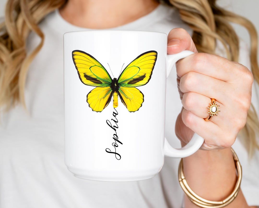 Butterfly Mug, Custom Butterfly Mug, Butterfly Coffee Mug, Ornitoptera ...