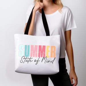 Beach Summer Tote Bag, Coastal Tote, Beach Bag, Vacation Tote, Sand and ...