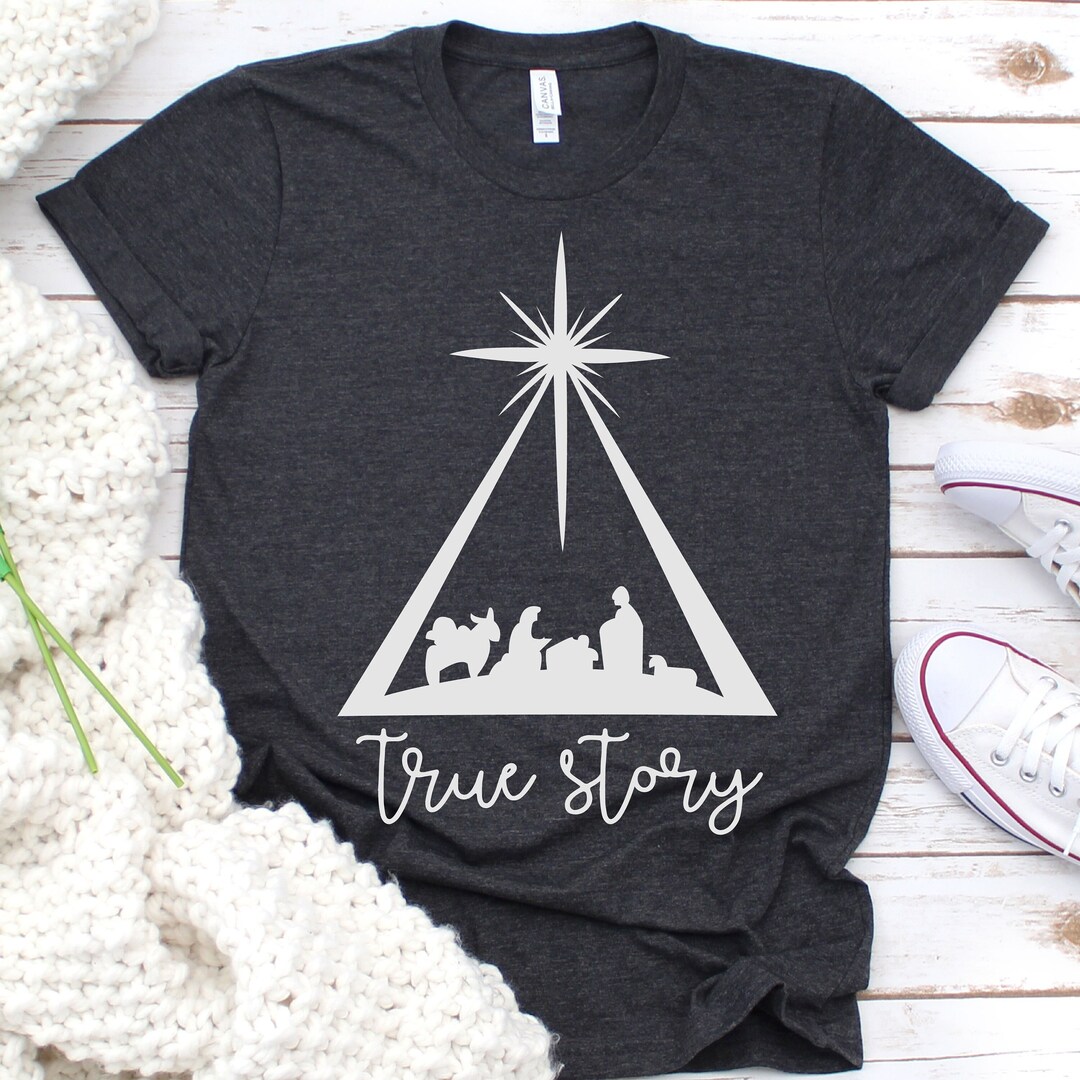 True Story Nativity SVG / Digital Cut File / Nativity Scene / Christmas ...