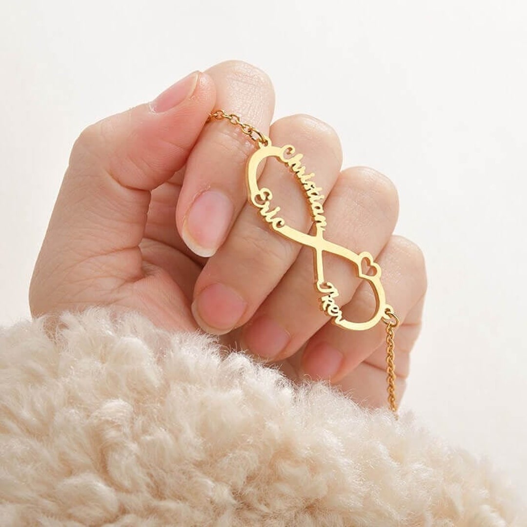 Infinite Name Bracelet 1 to 4 - Etsy