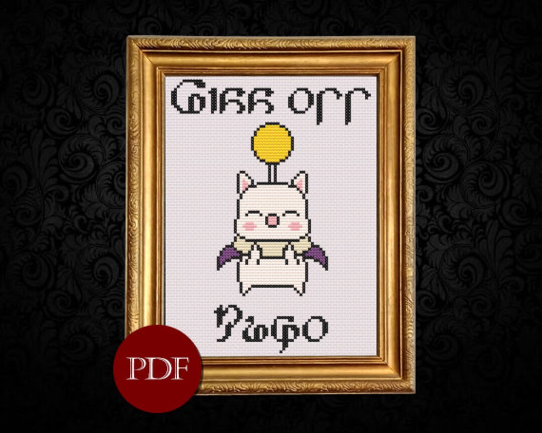 Snarky Moogle Cross-stitch Pattern, PDF Download - Etsy