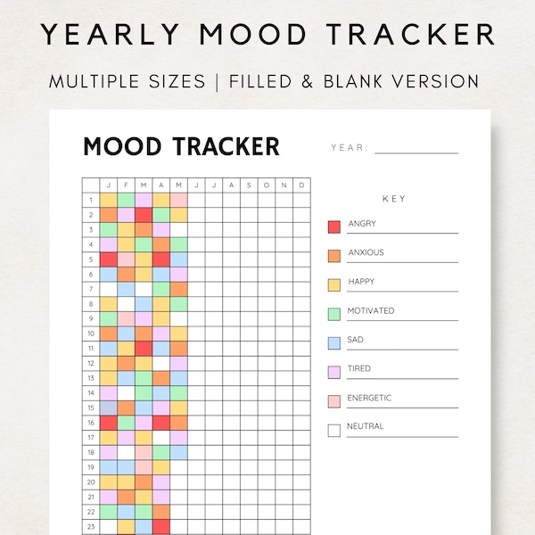 Mood Tracker - Etsy
