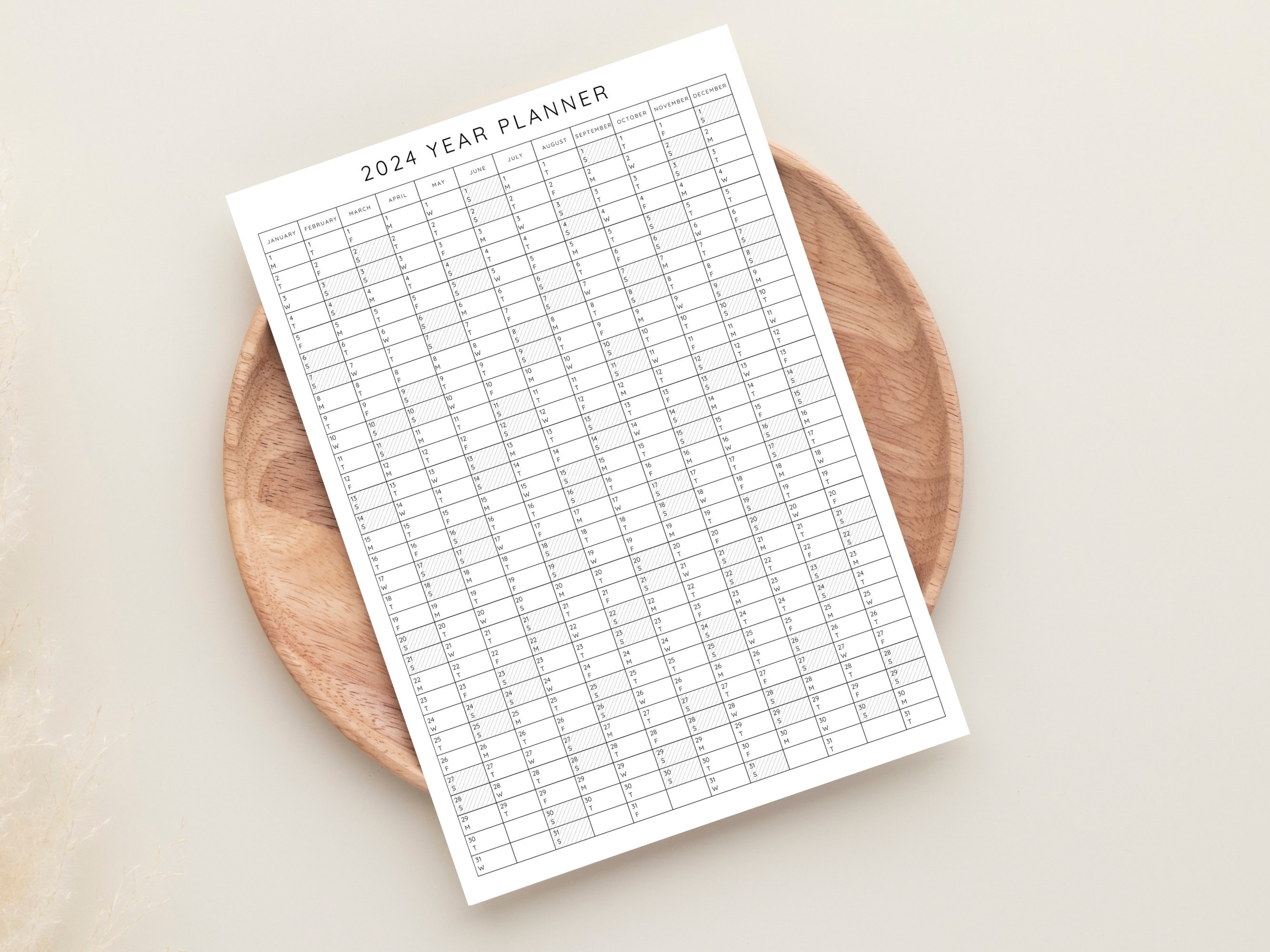 2024-2025 Yearly Planner, Year Planning Calendar, Calendar Poster, 2024 ...