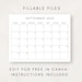2024 2025 Calendar Printable, Monthly Calendar 2024 2025, Fillable ...