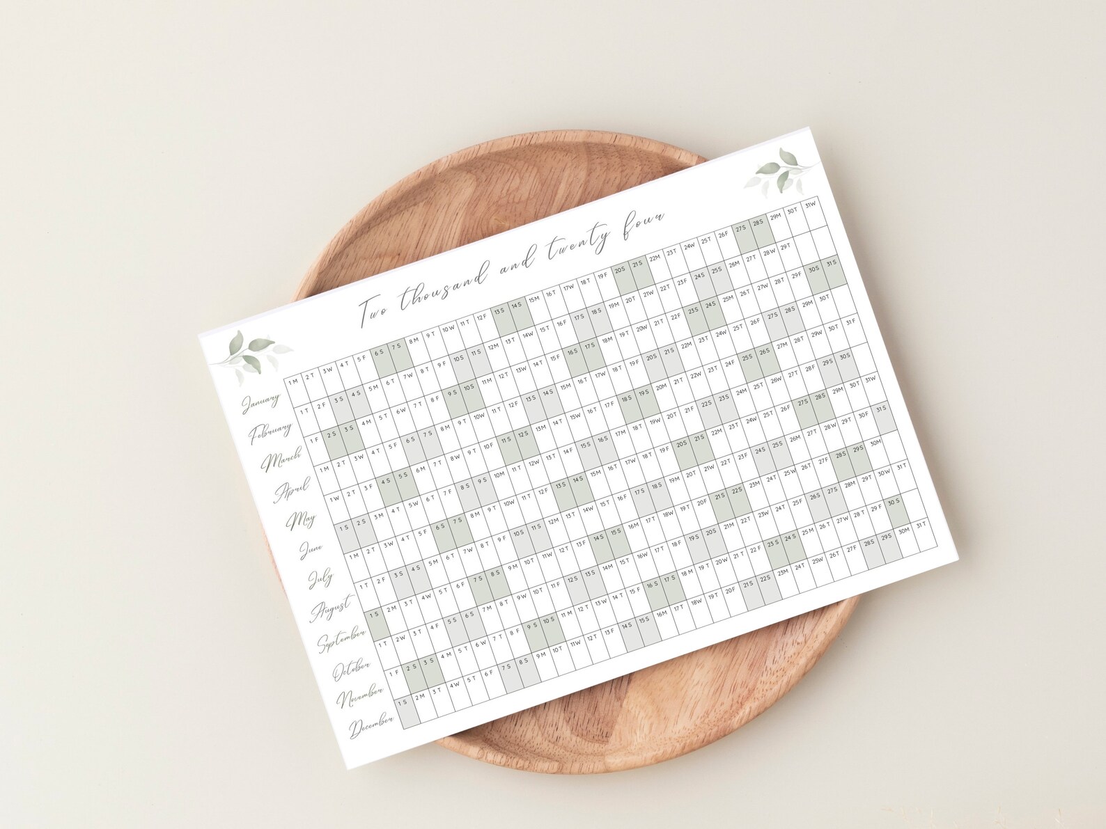 2024-2025 Yearly Planner, Year Planning Calendar, Calendar Poster, 2024 ...