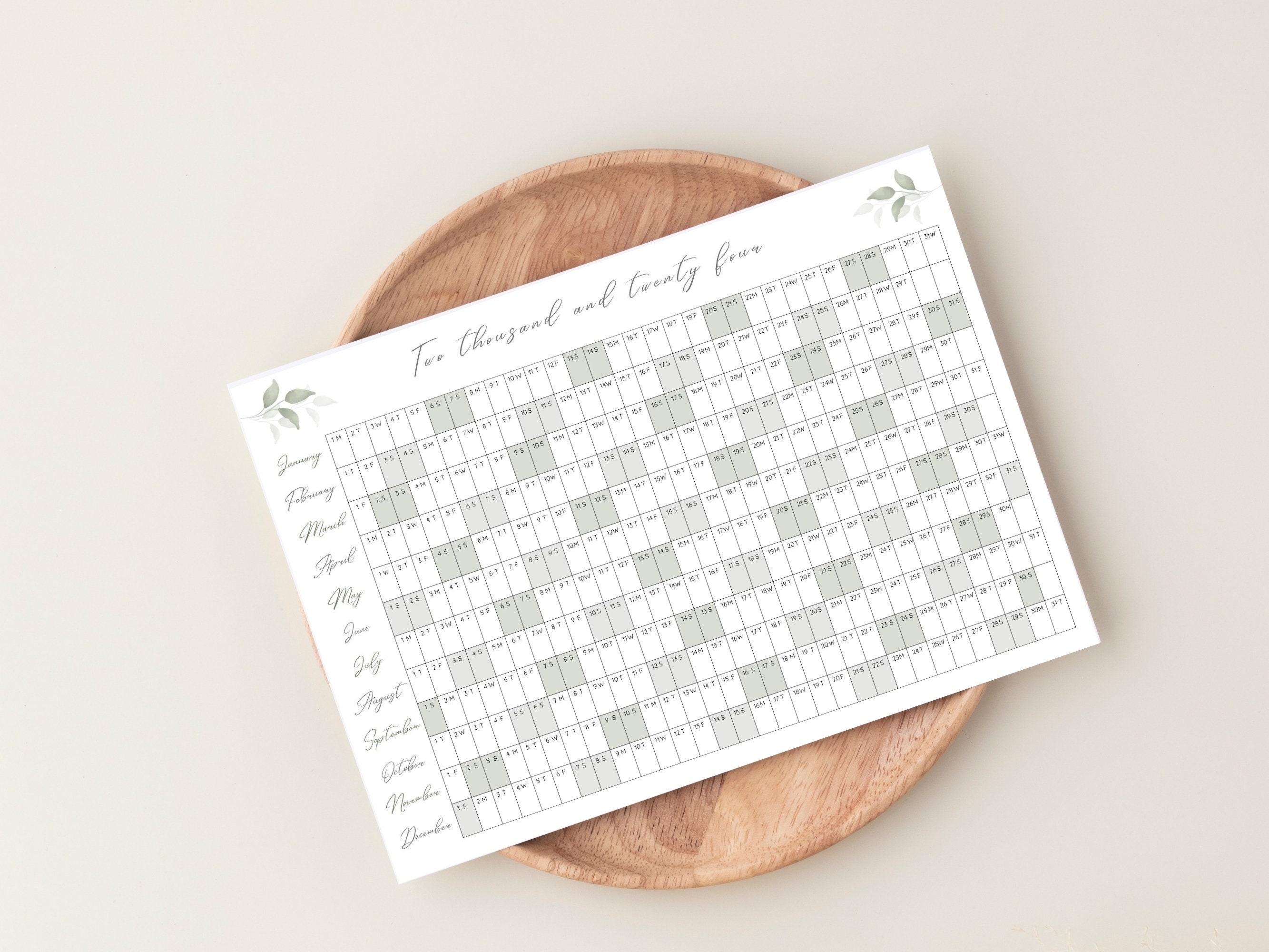 2024-2025 Yearly Planner, Year Planning Calendar, Calendar Poster, 2024 ...