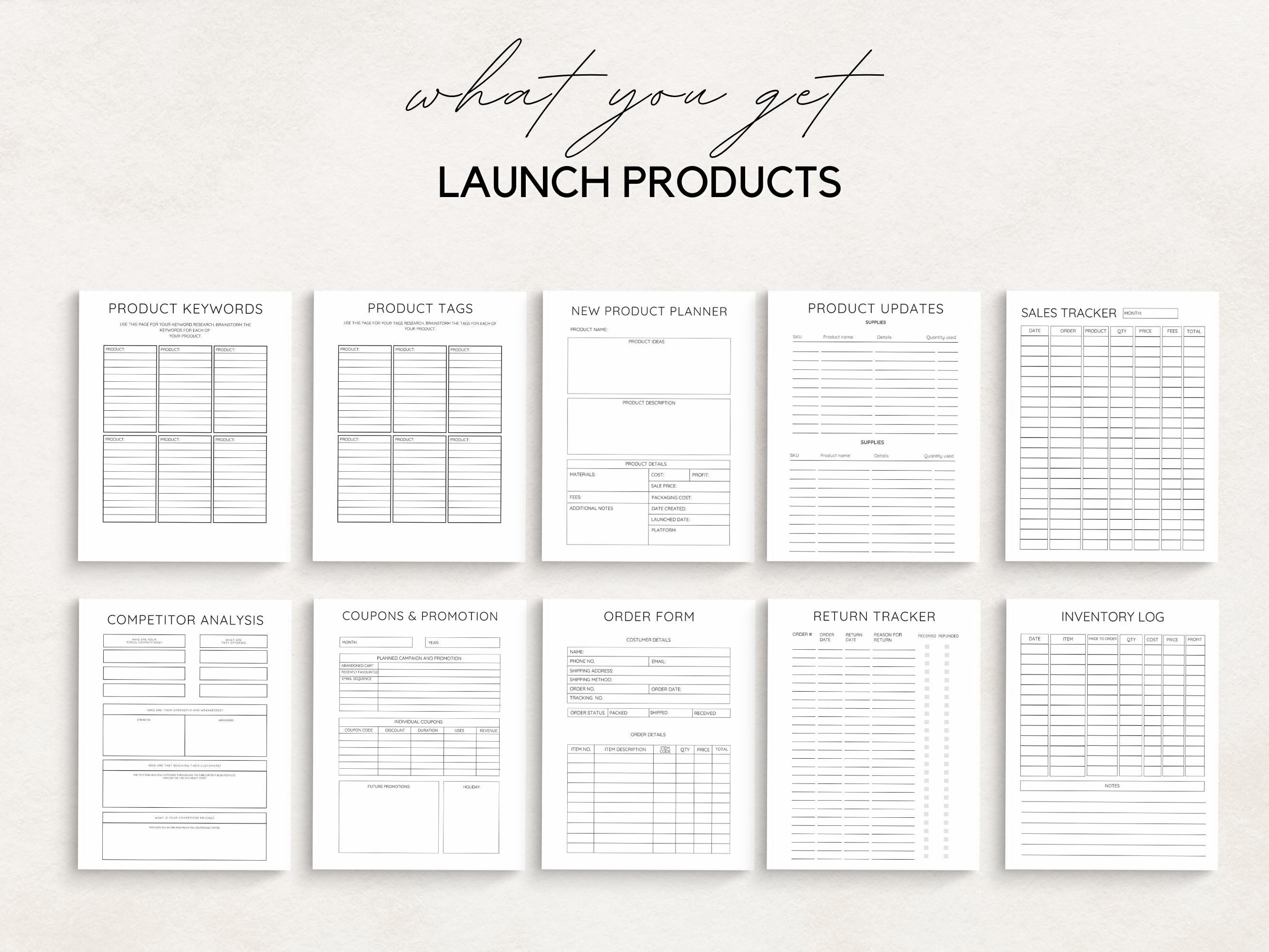 Online Shop Planner, Online Store Planner Printable, Digital Shop ...