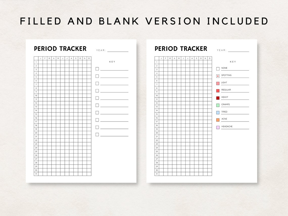 Period Tracker Printable, Period Journal, Period Calendar, Period ...