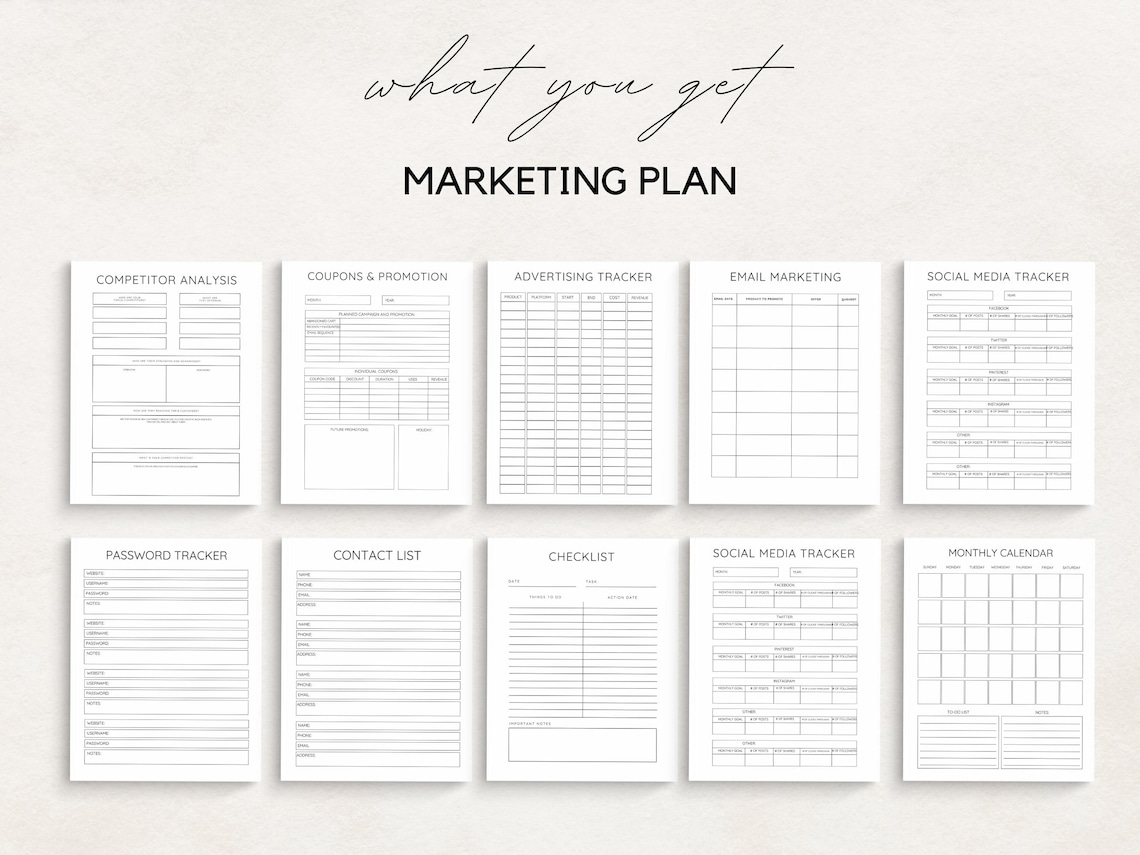 Online Shop Planner, Online Store Planner Printable, Digital Shop ...