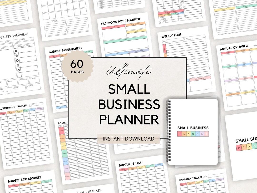 Small Business Planner, Small Business Planner PDF, Business Planner ...