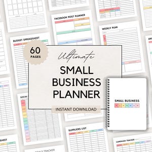 Small Business Planner, Small Business Planner PDF, Business Planner ...