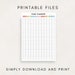 Yearly Planner on 1 Page, Year at a Glance, Undated Full Year Calendar ...