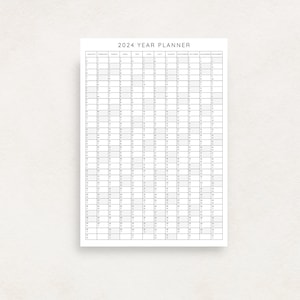 2024-2025 Yearly Planner, Year Planning Calendar, Calendar Poster, 2024 ...
