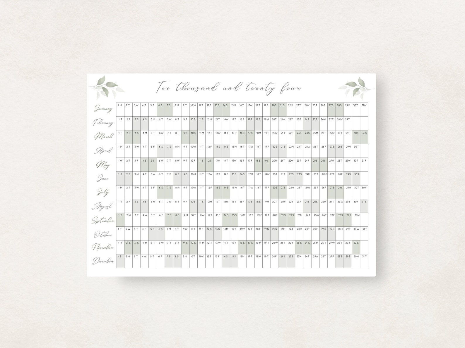 2024-2025 Yearly Planner, Year Planning Calendar, Calendar Poster, 2024 ...
