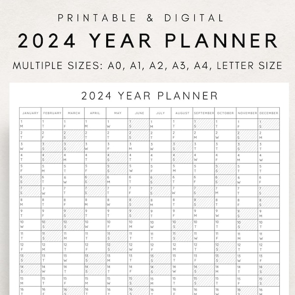 Yearly Planner - Etsy