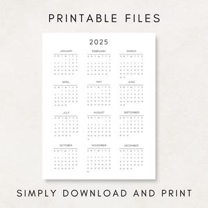 2025-2026 Yearly Calendar, Printable Calendar, 2025-2026 Calendar ...