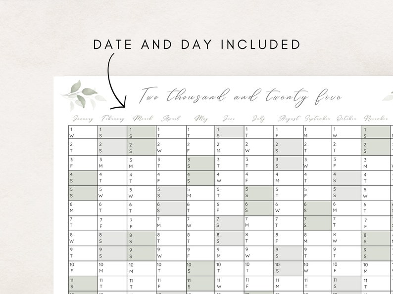 2024-2025 Yearly Planner, Year Planning Calendar, Calendar Poster, 2024 ...