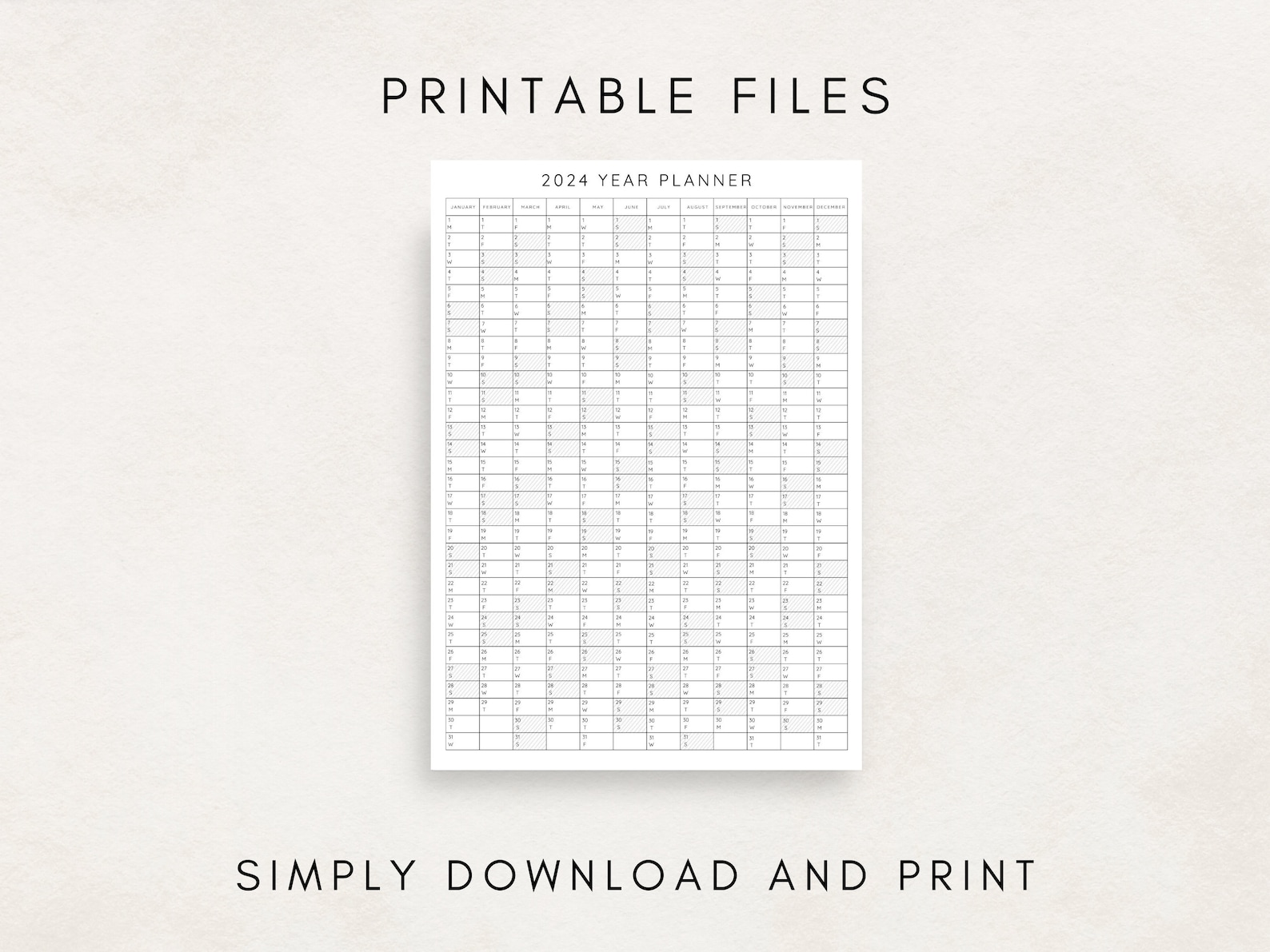 2024-2025 Yearly Planner, Year Planning Calendar, Calendar Poster, 2024 ...