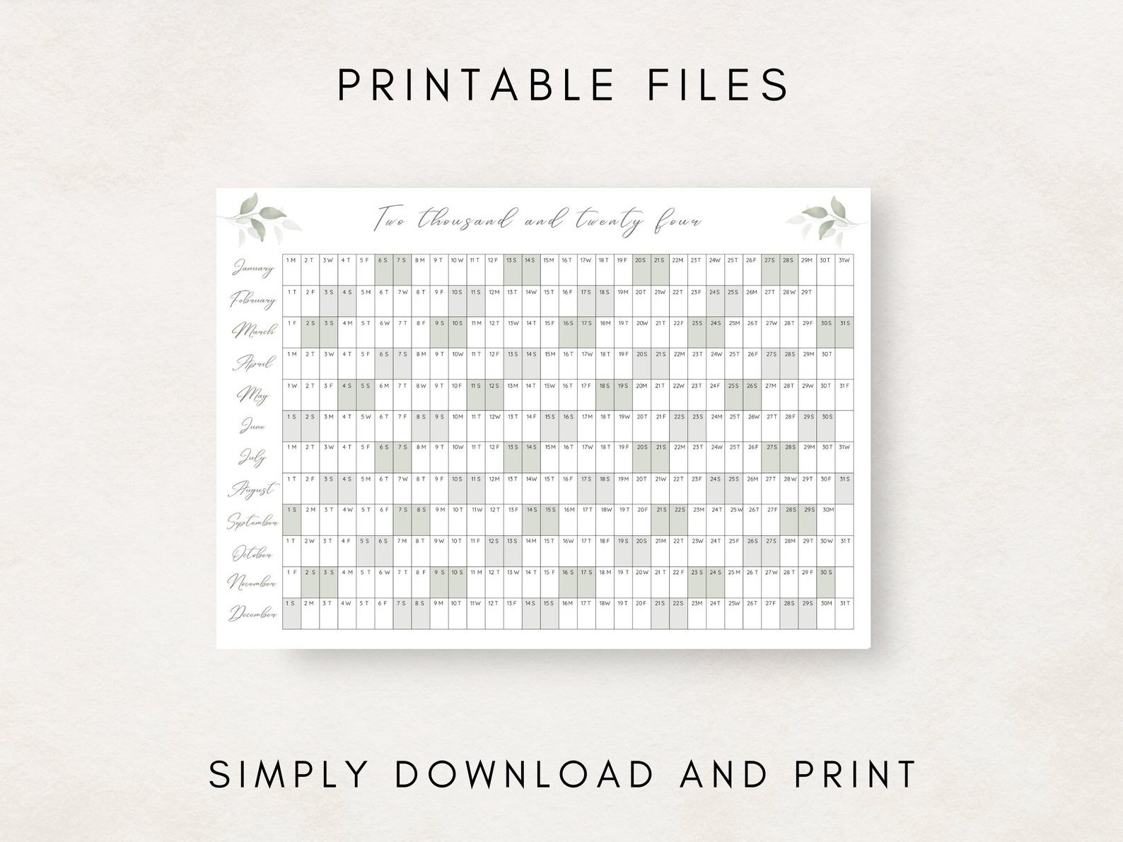 2024-2025 Yearly Planner, Year Planning Calendar, Calendar Poster, 2024 ...