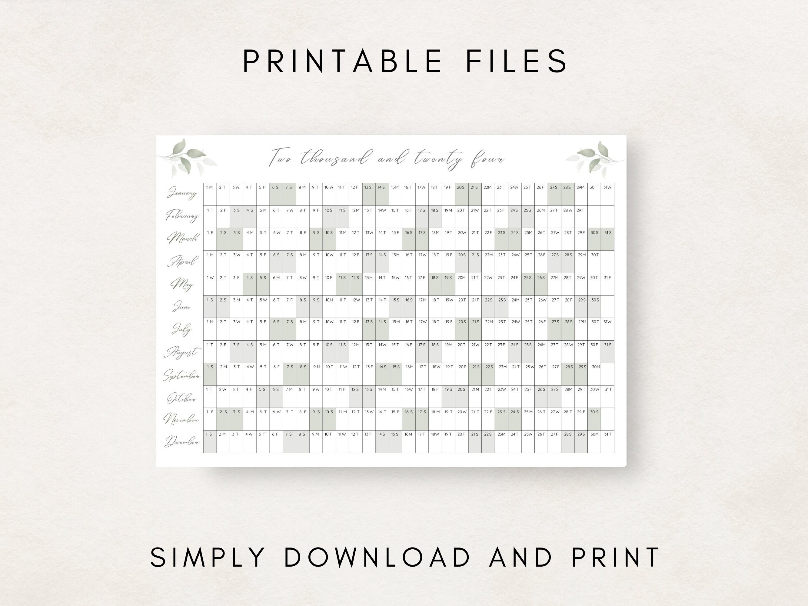 2024-2025 Yearly Planner, Year Planning Calendar, Calendar Poster, 2024 ...