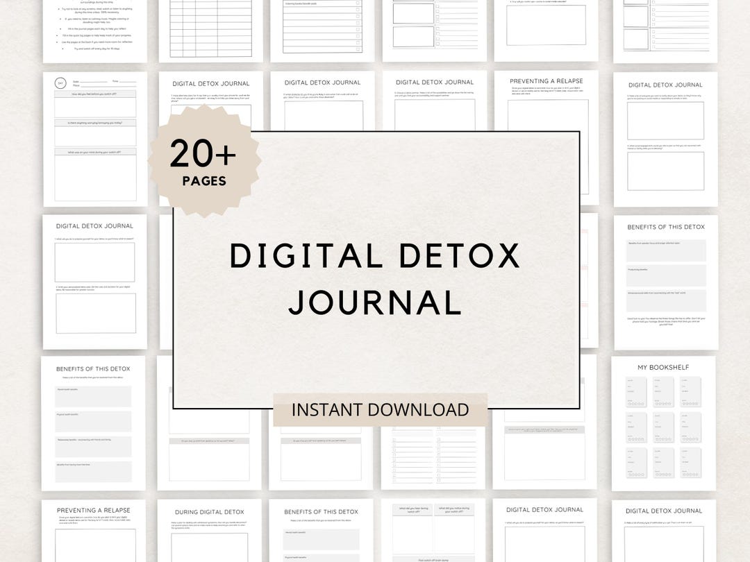 Digital Detox Journal, Digital Detox, Switch off Journal, Digital Detox ...
