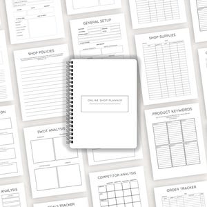 Online Shop Planner, Online Store Planner Printable, Digital Shop ...
