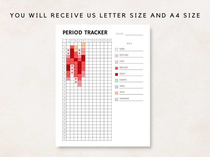Period Tracker Printable, Period Journal, Period Calendar, Period ...