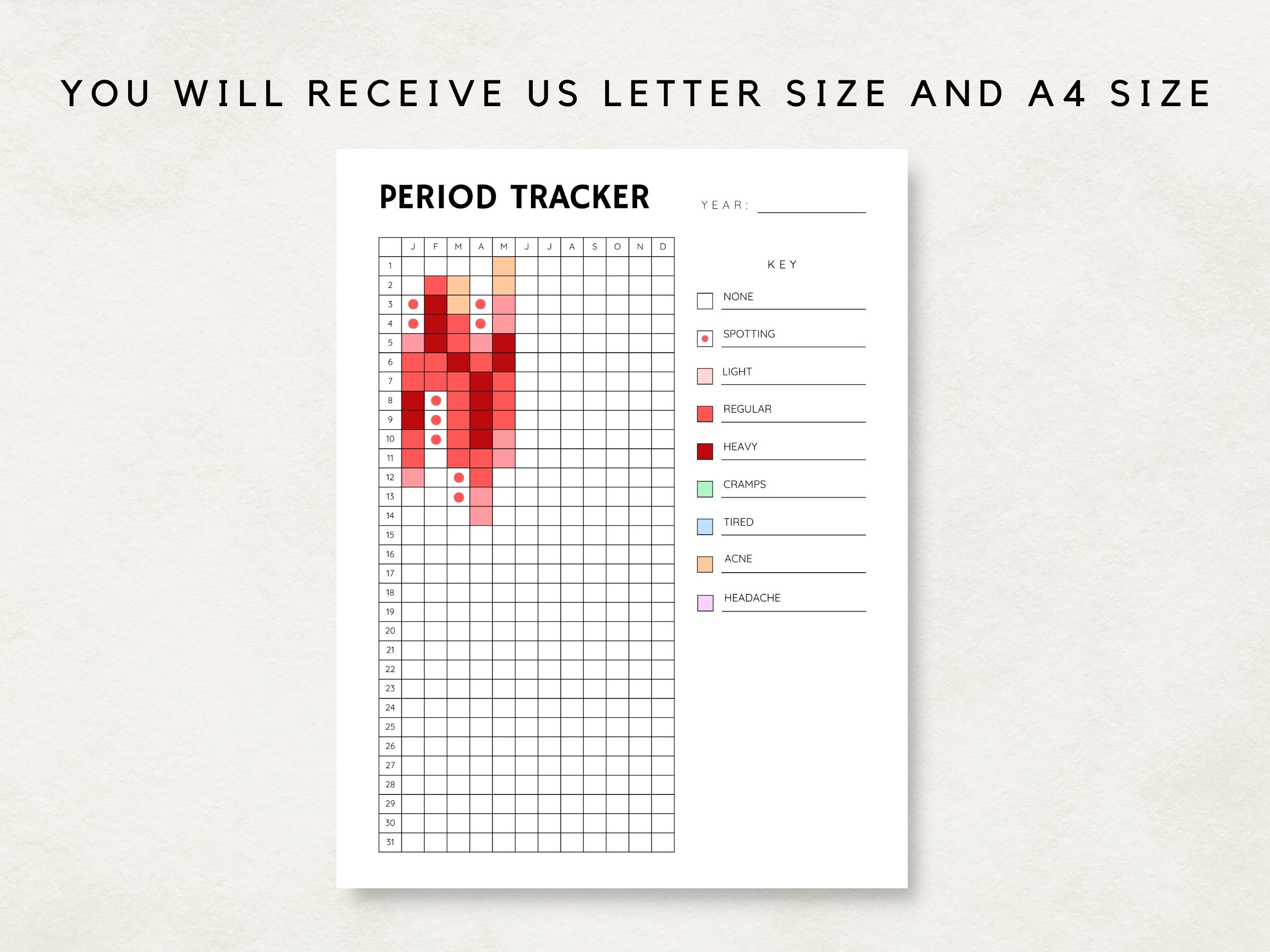 Period Tracker Printable, Period Journal, Period Calendar, Period ...