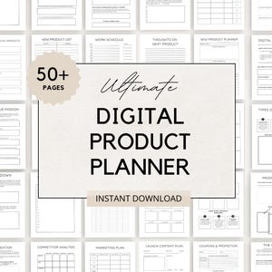 Digital Product Planner, Digital Products Plan, Digital Product Planning, Digital Product ...