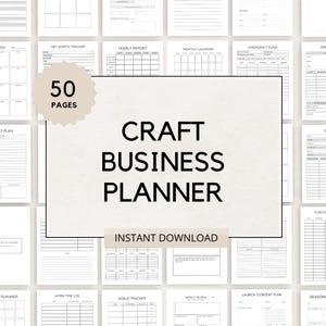 Craft Business Planner, Craft Business, Small Business, Printable ...