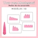 Montessori Pink Tower Card Templates | Printable Pink Tower ...