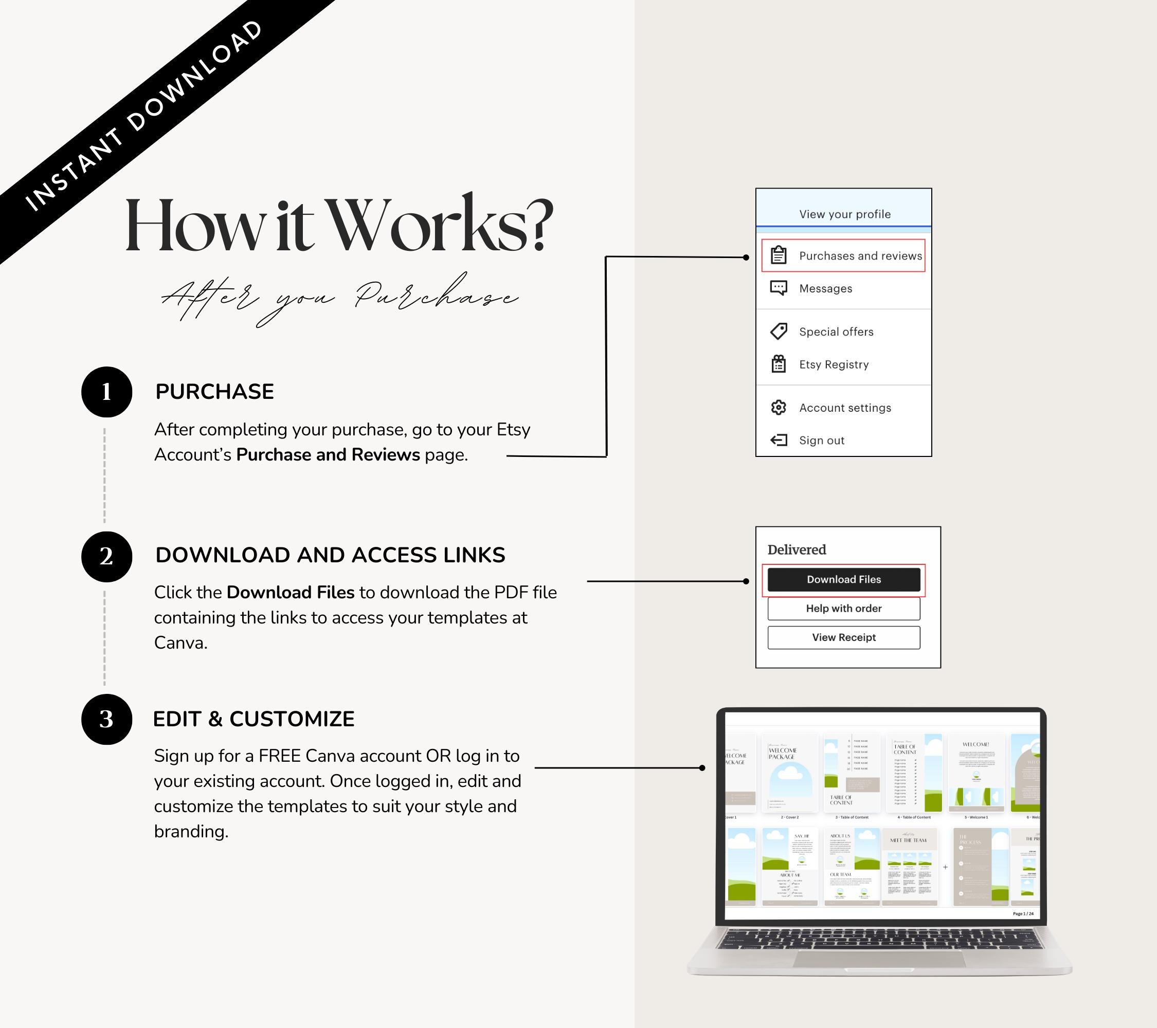 Welcome Packet Canva Template, New Client Onboarding Bundle, Client ...