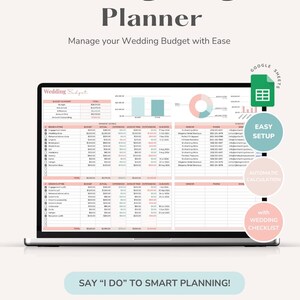 Wedding Budget Planner Spreadsheet Wedding Budget Tracker Google Sheets ...