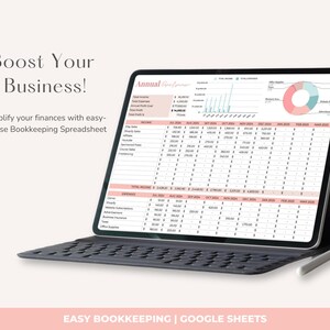 Easy Bookkeeping Spreadsheet Small Business Bookkeeping Template Google ...