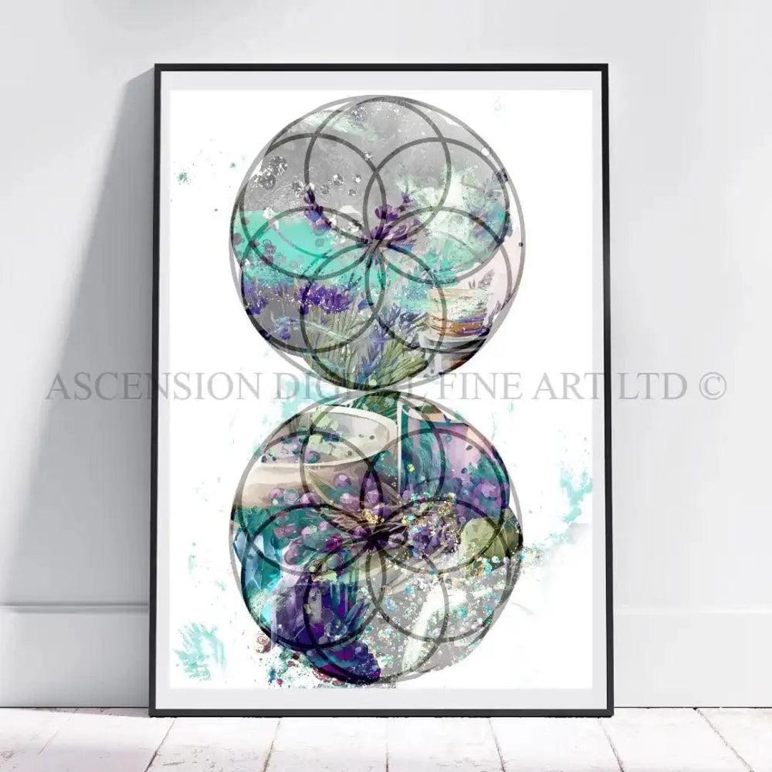 Sacred Geometry Art Print | Apothecary | Spiritual Wall Art - Etsy