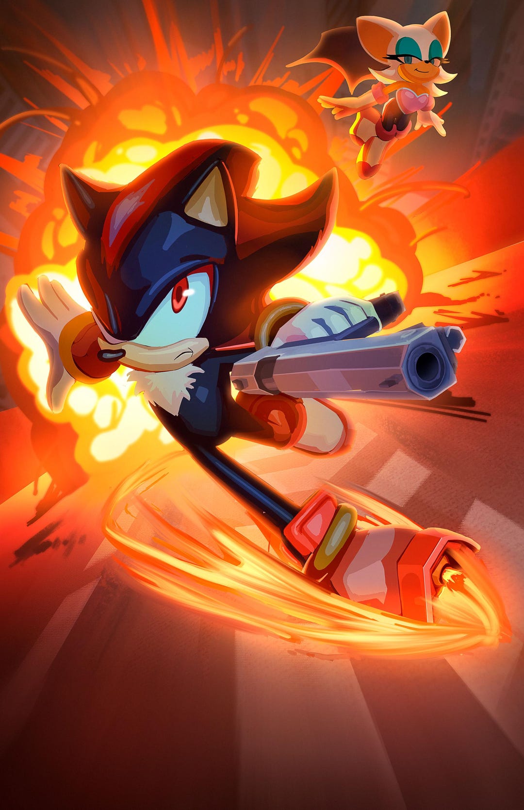 Shadow the Hedgehog With a Gun Ultimate Lifeform Room Decor Print - Etsy