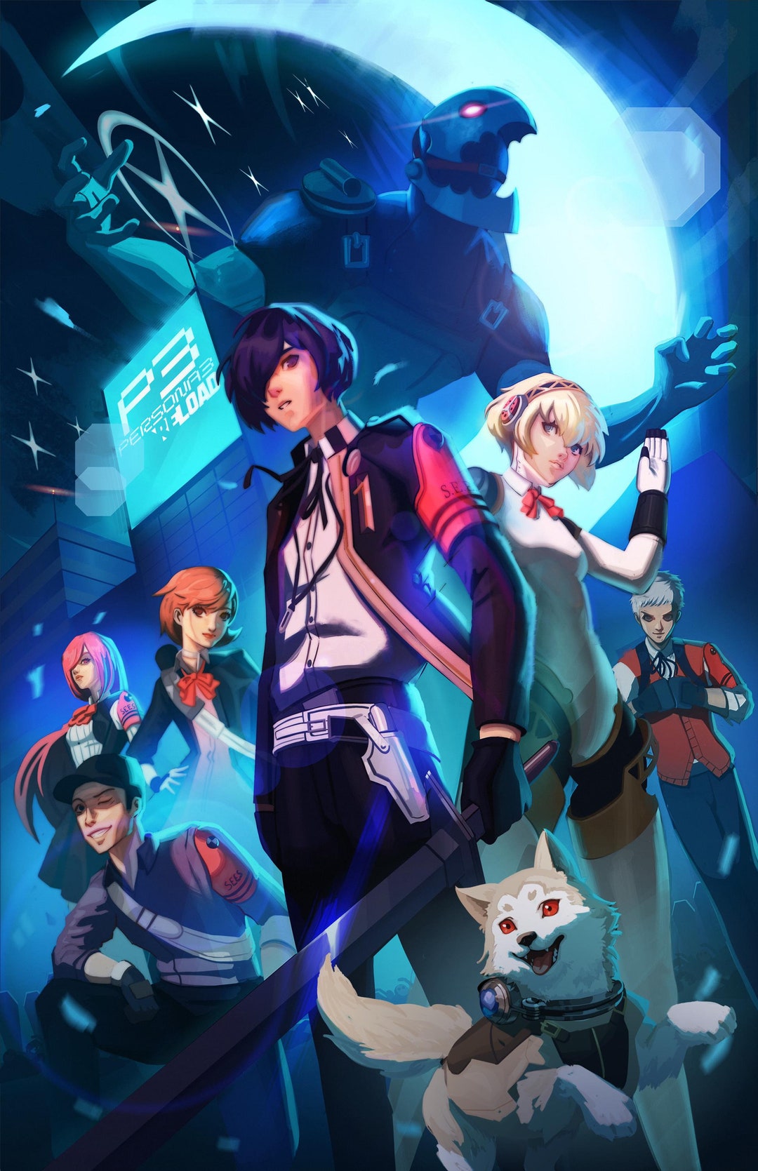 Persona 3 SEES Team Aigis and Makoto Room Decor Print - Etsy