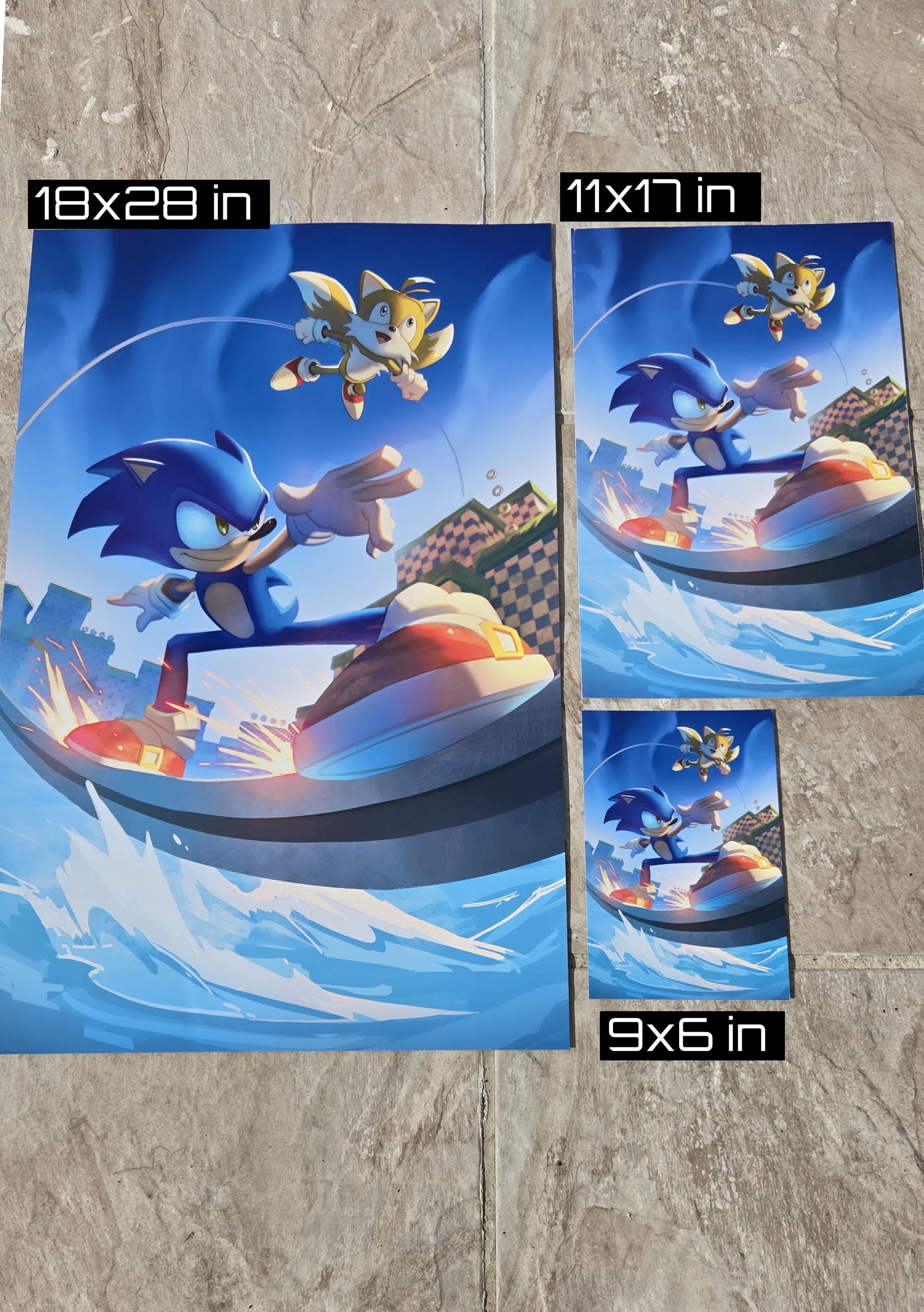 Sonic the Hedgehog Blue Blur Art Room Decor Print - Etsy