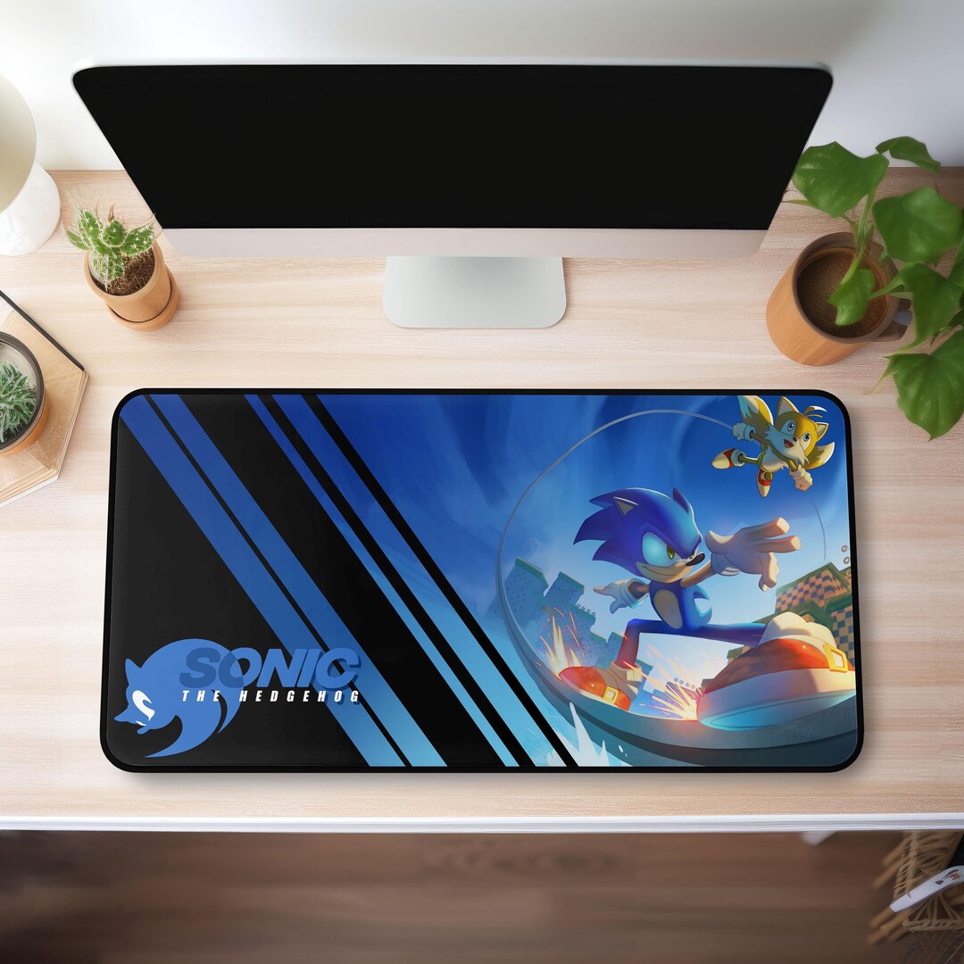 Sonic the Hedgehog Blue Blur Desk Gaming Mousepad - Etsy UK
