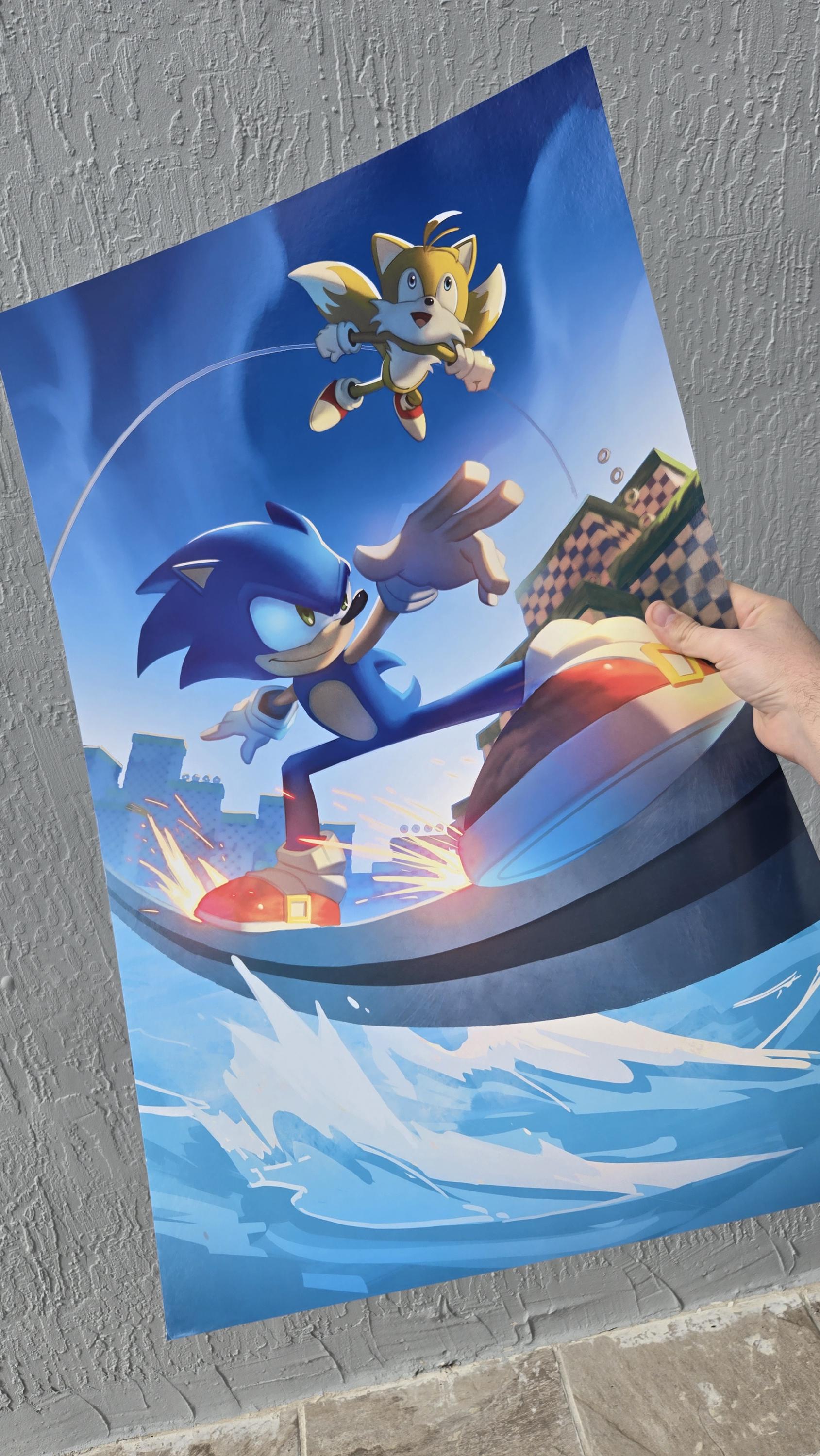 Sonic the Hedgehog Blue Blur Art Room Decor Print - Etsy