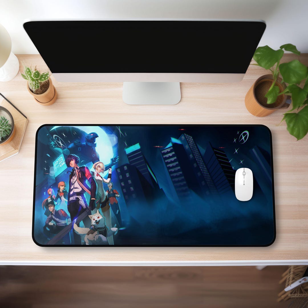 Persona 3 SEES Team Aigis and Makoto Desk Gaming Mousepad - Etsy