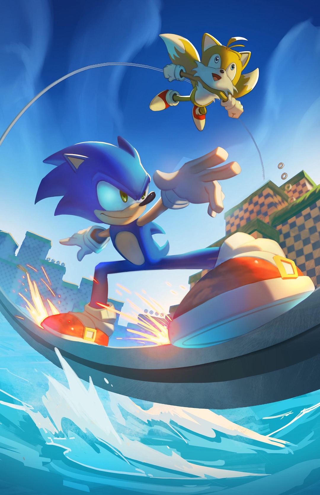 Sonic the Hedgehog Blue Blur Art Room Decor Print - Etsy