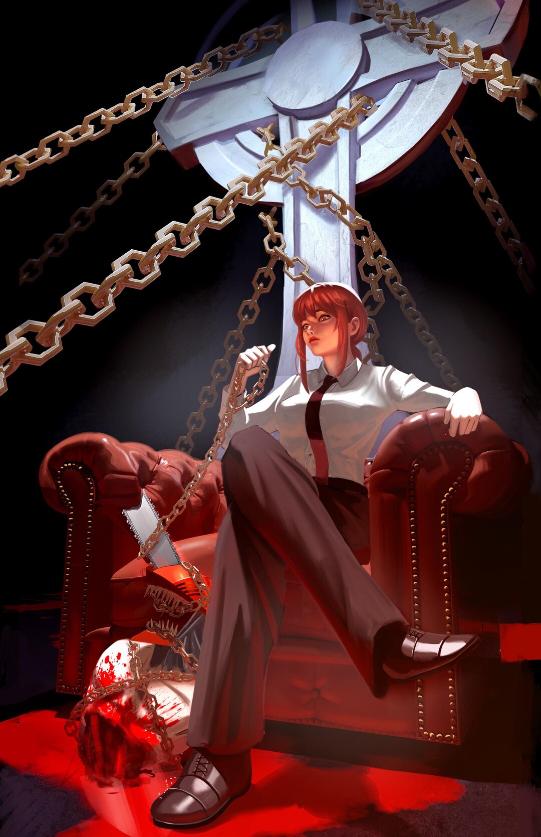 Devil Contract Anime Girl Print - Etsy