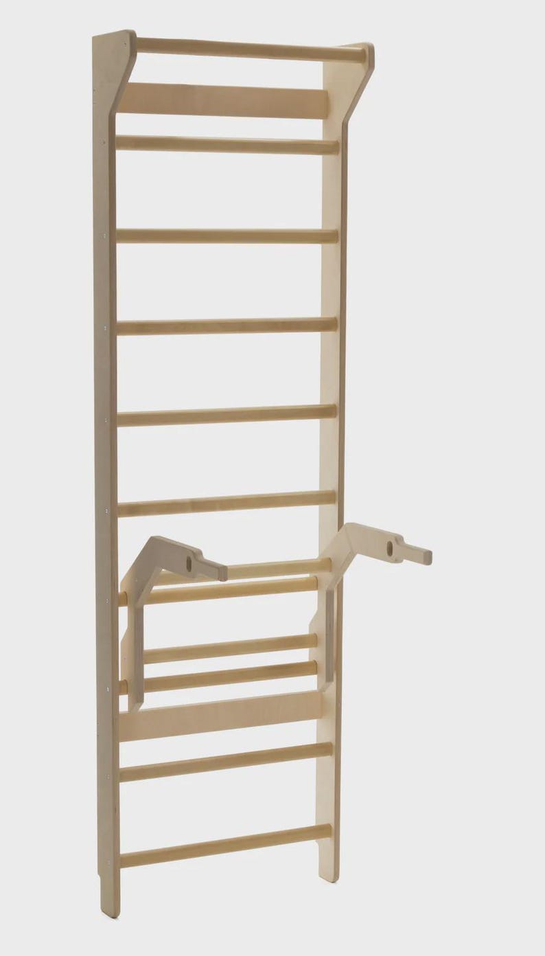 Home Gym Combo B: Personalized Finnish Birch Wood Swedish Ladder, Home ...