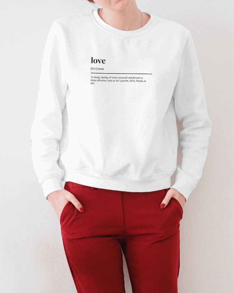 Personalized Custom Definition Sweatshirt, Unique Design Jumper, Custom ...