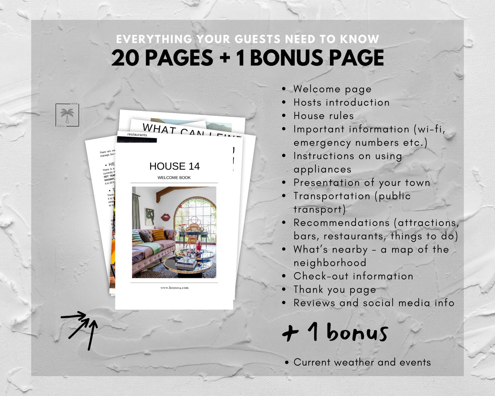 Editable Airbnb / Booking Welcome Book / Brochure - House 14 - Canva ...