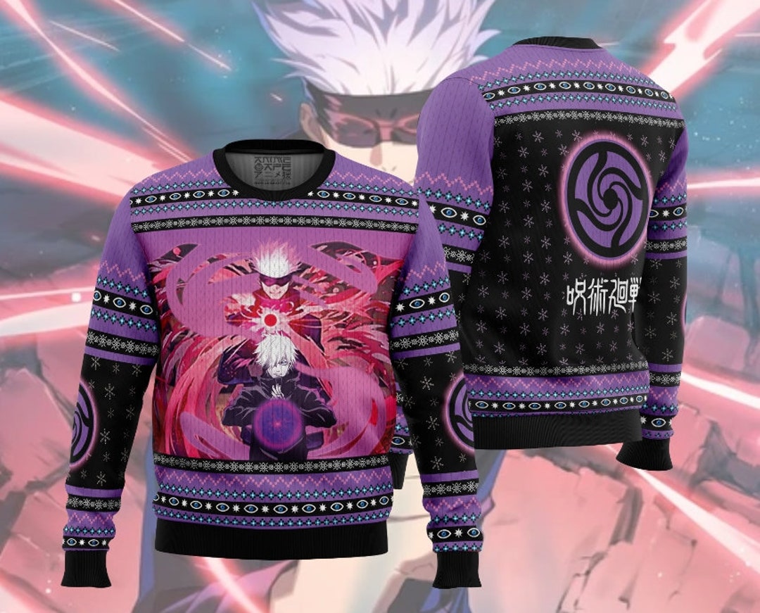 Satoru Gojo Jujutsu Kaisen suéter feo de Navidad sudadera de - Etsy México