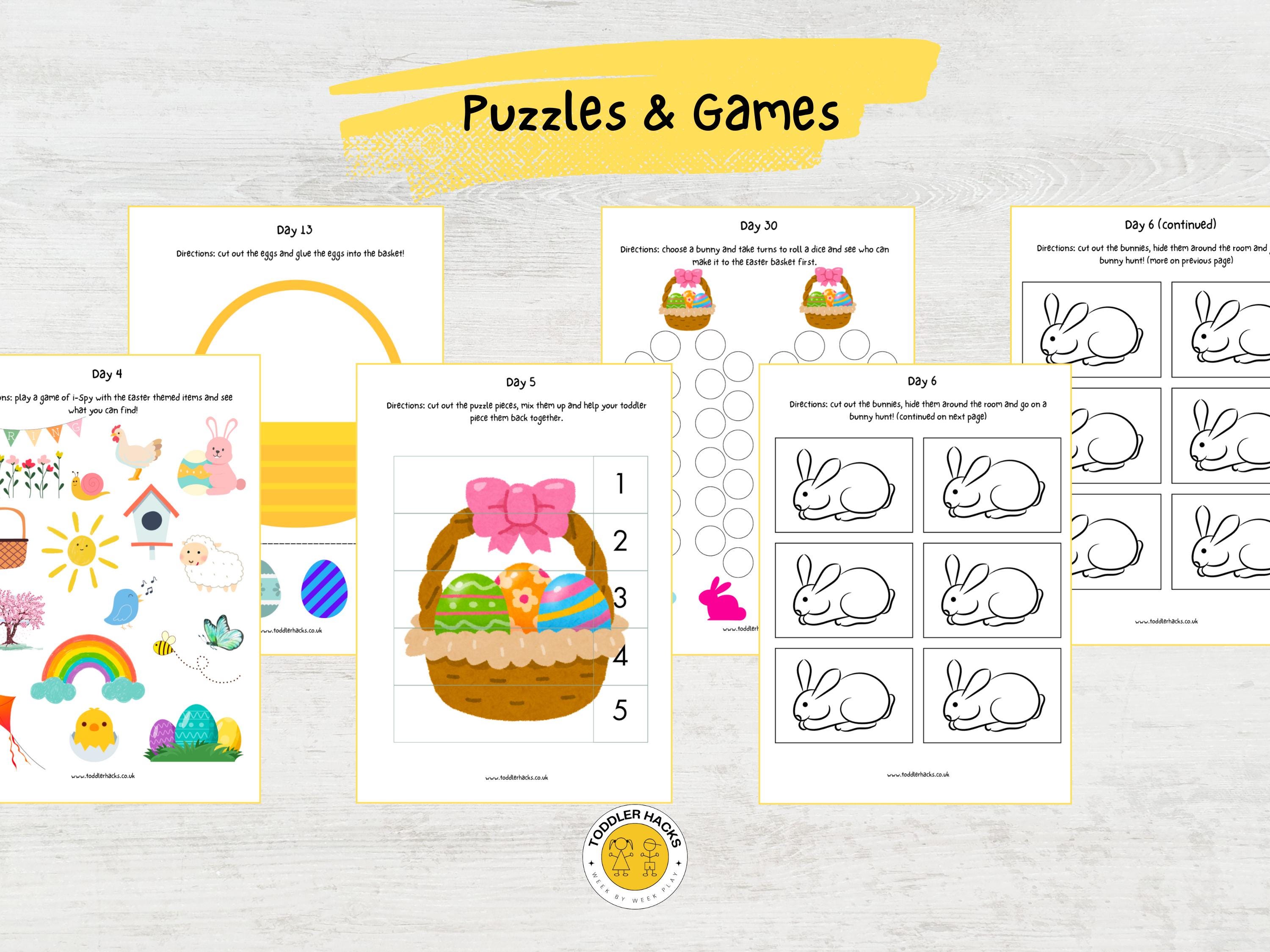 Easter Preschool Worksheets - Daily Activity Printable for April for ...